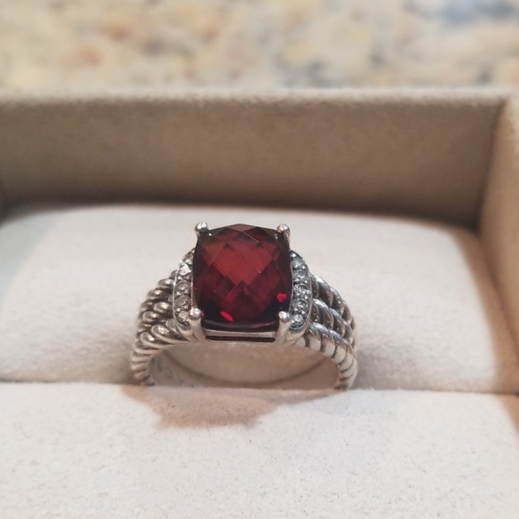 David Yurman | Jewelry | David Yurman Petite Wheaton Garnett Ring ...